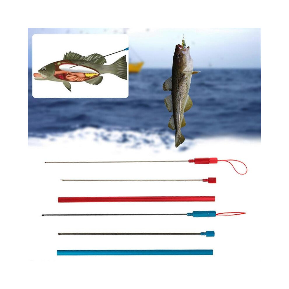 (Red) Portable Fish Deflation Tool Fishing Tackle Fish Venting Hollow ...