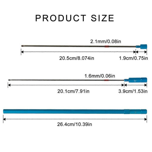 (Red) Portable Fish Deflation Tool Fishing Tackle Fish Venting Hollow ...