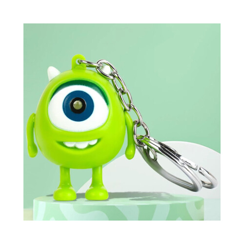 (Mike Wazowski A) Monsters Inc Big Eyed Mike Wazowski Kuromi Keychain ...