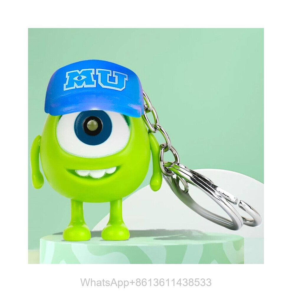 (Mike Wazowski B) Monsters Inc Big Eyed Mike Wazowski Kuromi Keychain ...