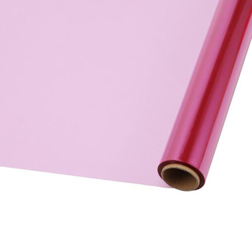 (pink) 1 Roll 40CMx30M Cellophane Wrapping Paper Colorful Waterproof ...