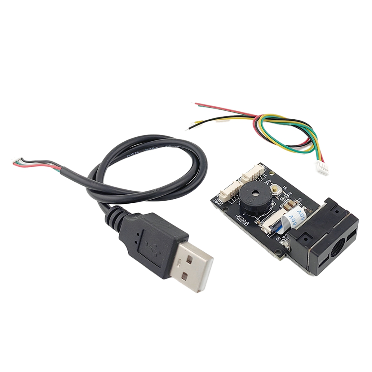Nouveau lecteur de codes-barres filaire USB GM65, lecteur de codes-barres 1D 2D, module QR ...