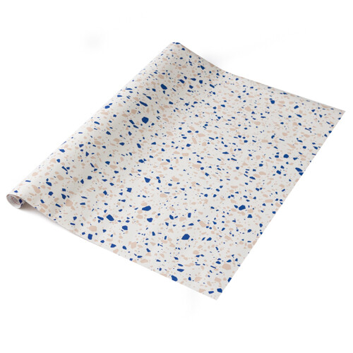 (67.5cm) dc fix TERRAZZO BLUE sticky back plastic vinyl wrap film (2m ...