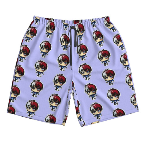 (Shoto Todoroki, Cute Chibi._6546) Famgem Men's Beach Shorts Hawaiian ...