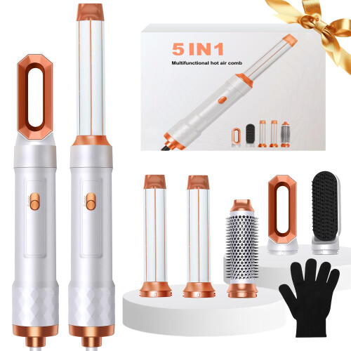 Airbrush 5 in 1 Hair Stylers, Magic Styler Air Styler Set with Curl ...