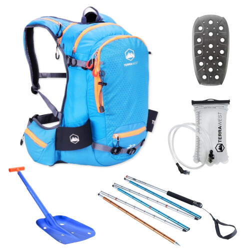 TerraWest Core Avalanche Kit,Ski Backpack Including Recco & Removable ...