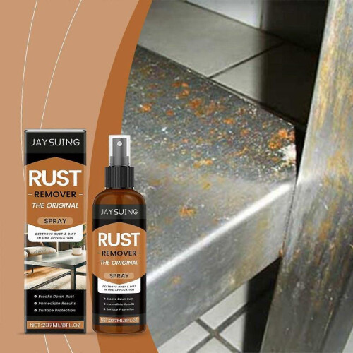 Metal surface rust removal spray, dissolved rust without damage, base ...