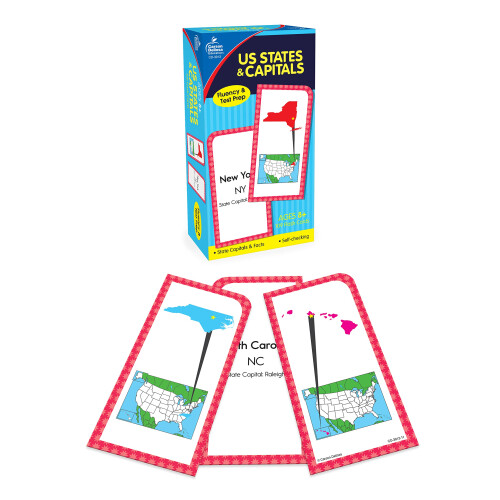 Carson Dellosa States and Capitals Flash Cards for Kids Ages 8 ...