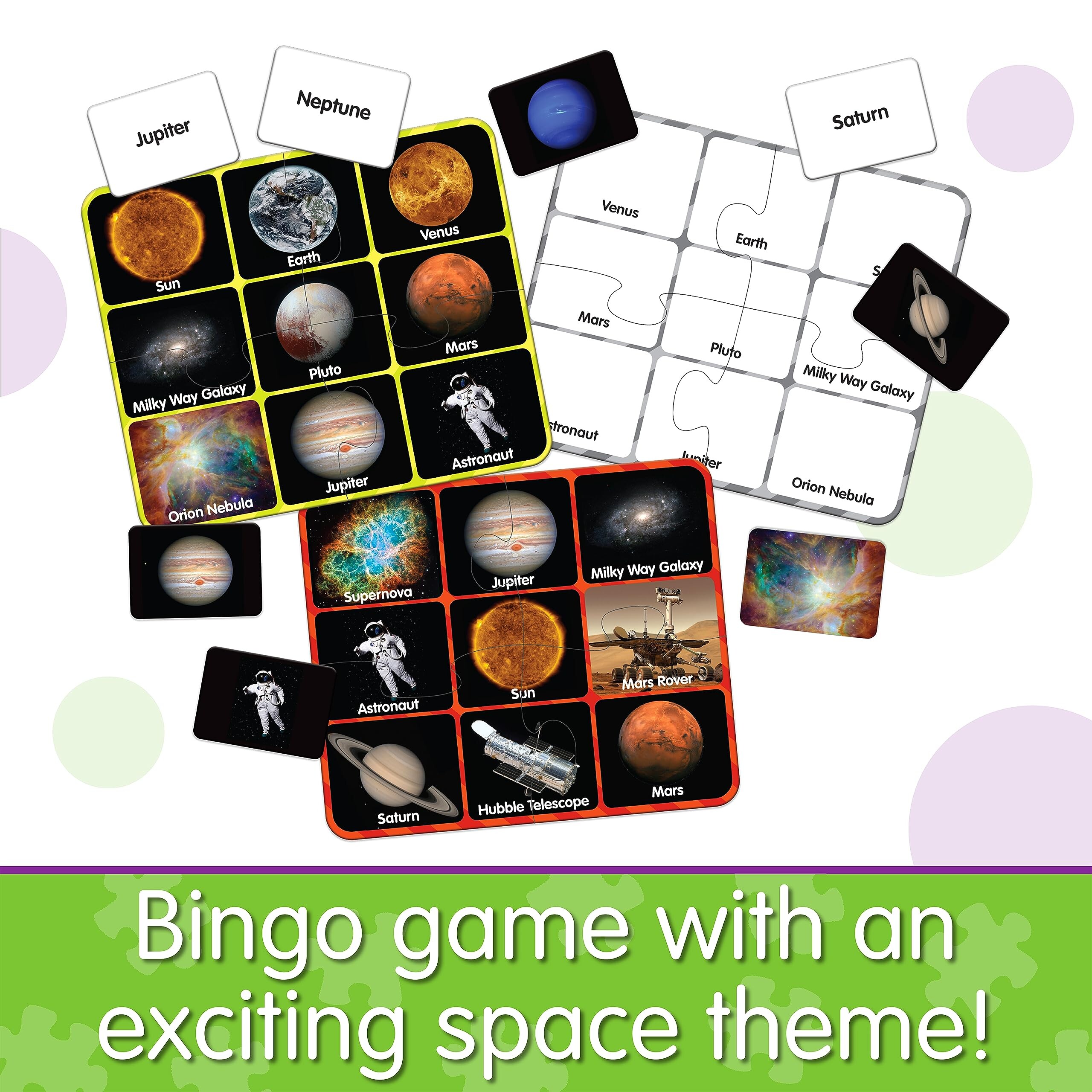Le parcours d'apprentissage: assortiz-le! Bingo - Espace - jeu de ...