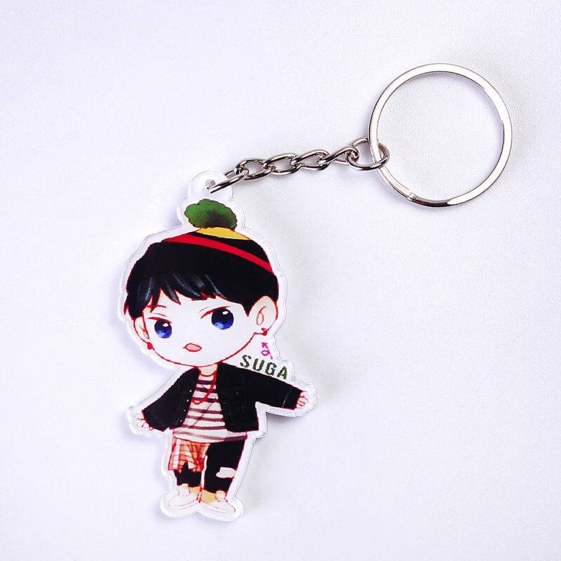 (SUGA-Keychain) Bangtan Boys Bts Acrylic Key Ring Keychain Kpop Jung ...