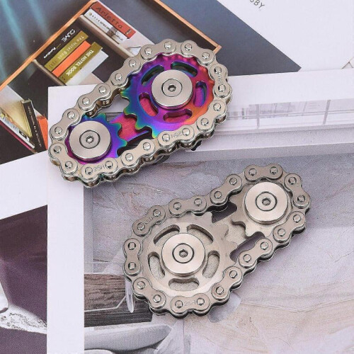 Bike Chain Gear Fidget Spinner Metal Sprocket Chain Fidget Toy,50% ...