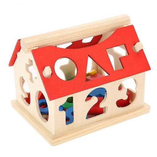 Baby Wooden Number Blocks Maching Toys Kids Children Toddlers ...