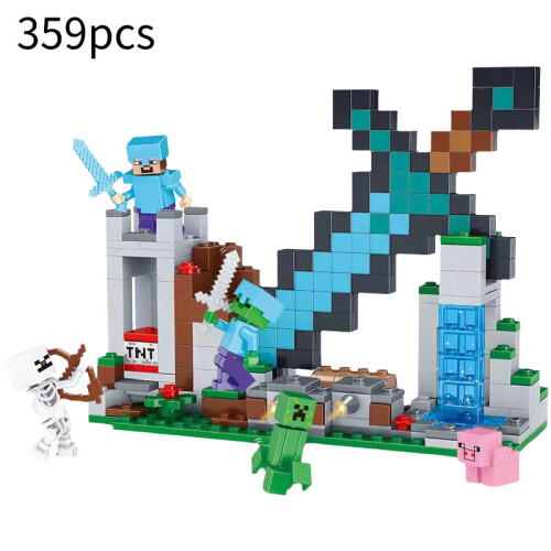 (Style 3) Building Minecraft Block Toy Set Diy Puzzle Toy Imaginative ...