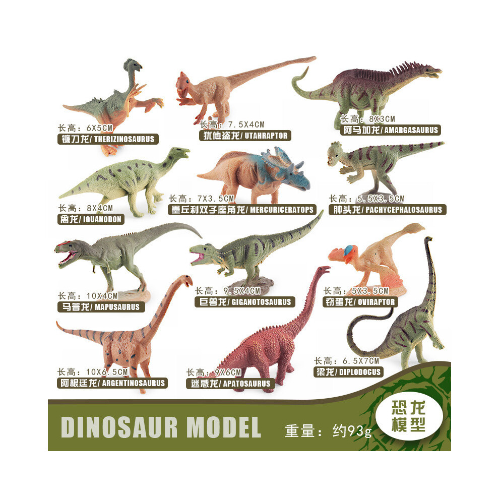 (Dinosaur 93g) Eyecatching Miniature Dinosaur Models Triceratops ...
