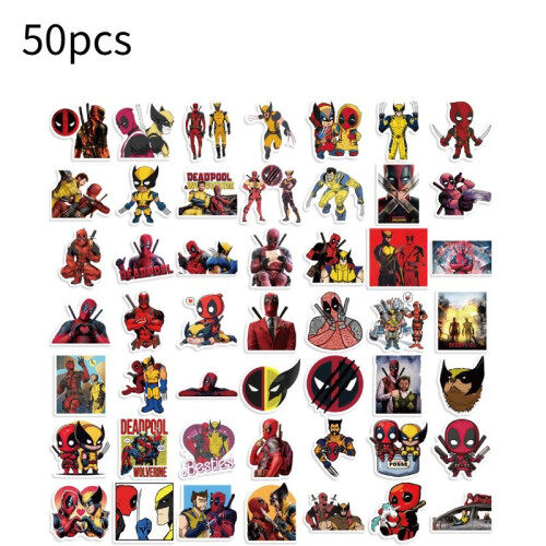 Deadpool Wolverine 50 un. Pegatinas Graffiti Calcomanía Teléfono Maleta ...