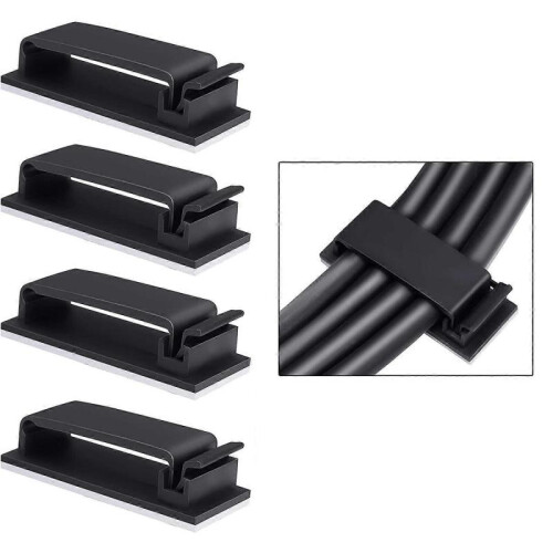 60 pcs Adhesive Cable Clips, 3M Adhesive Cable Clips Self-Adhesive ...