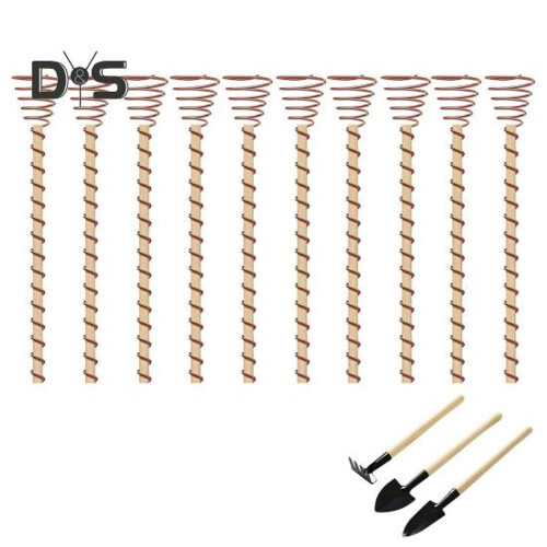 (as the picture, 12Inch C) Electroculture Plant Stakes Copper Gardening ...