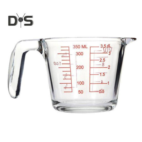 (as the picture, 500ML) Glass Measuring Cup with Handle & V-Shaped ...
