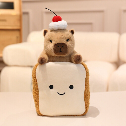 (Toast Bread) Pastries Desserts Capybara Potted Plush Toy Soft Filled ...