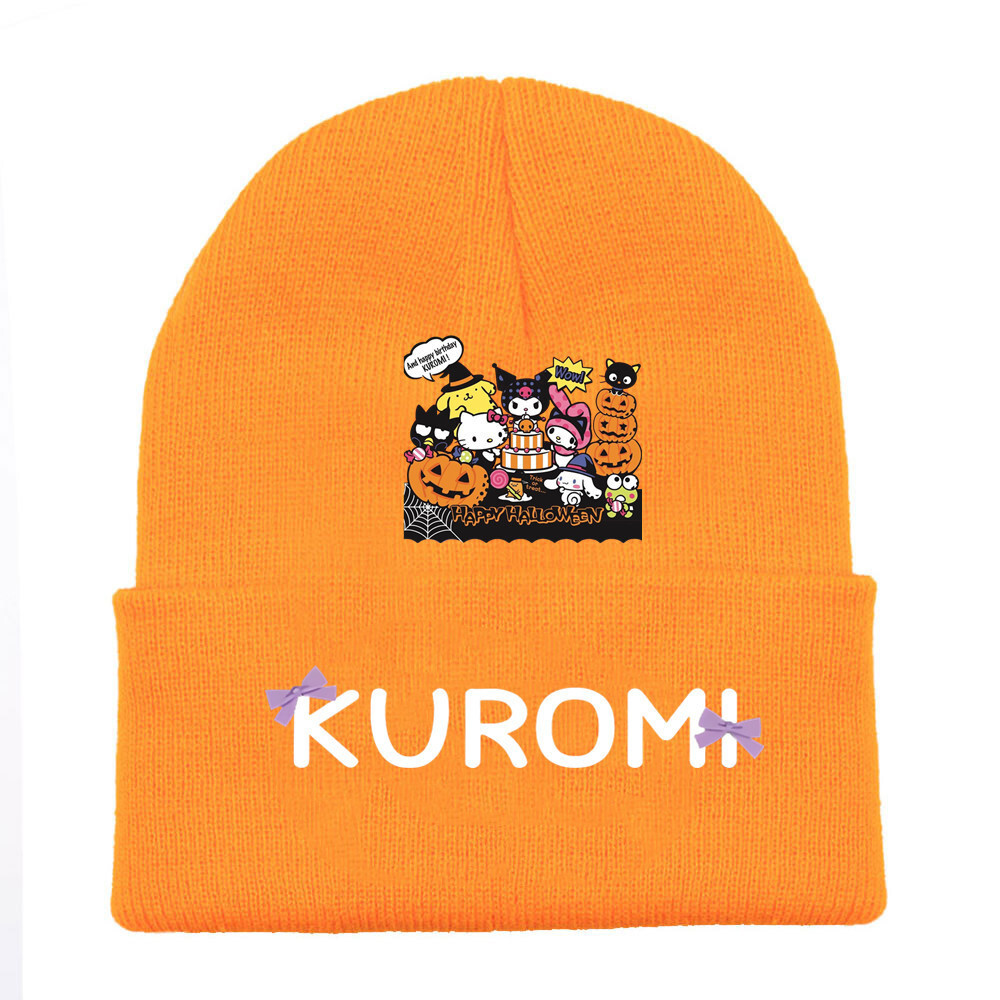 (StyleCC) Hello Sanrio Kuromi Kitty Anime Knit Warm Hat For Collectors ...