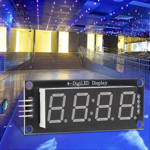 LED Display Tube Module 4-Digit 7-Segment Fits for Arduino Use Library TM1637.hBlue on OnBuy