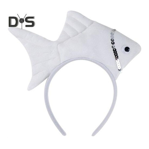 (white) Goldfish Headband Fish Design Costume Hair Hoop Adjustable ...
