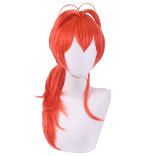 (Diluk,60cm/23.62in)Peluca Cosplay Genshin Impact Venti Keqing Barbara ...