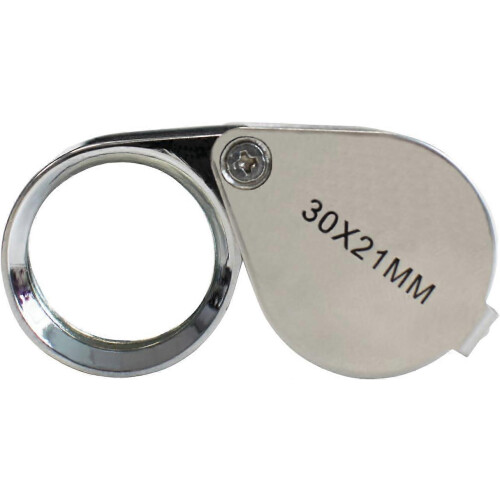 (As show, One size) Jewellers Loupe - Lens 30 x 21mm Glass Jewellery ...