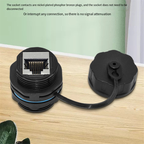 2PCS RJ45 Panel Mount Coupler, IP68 Shielded Industrial Ethernet LAN ...