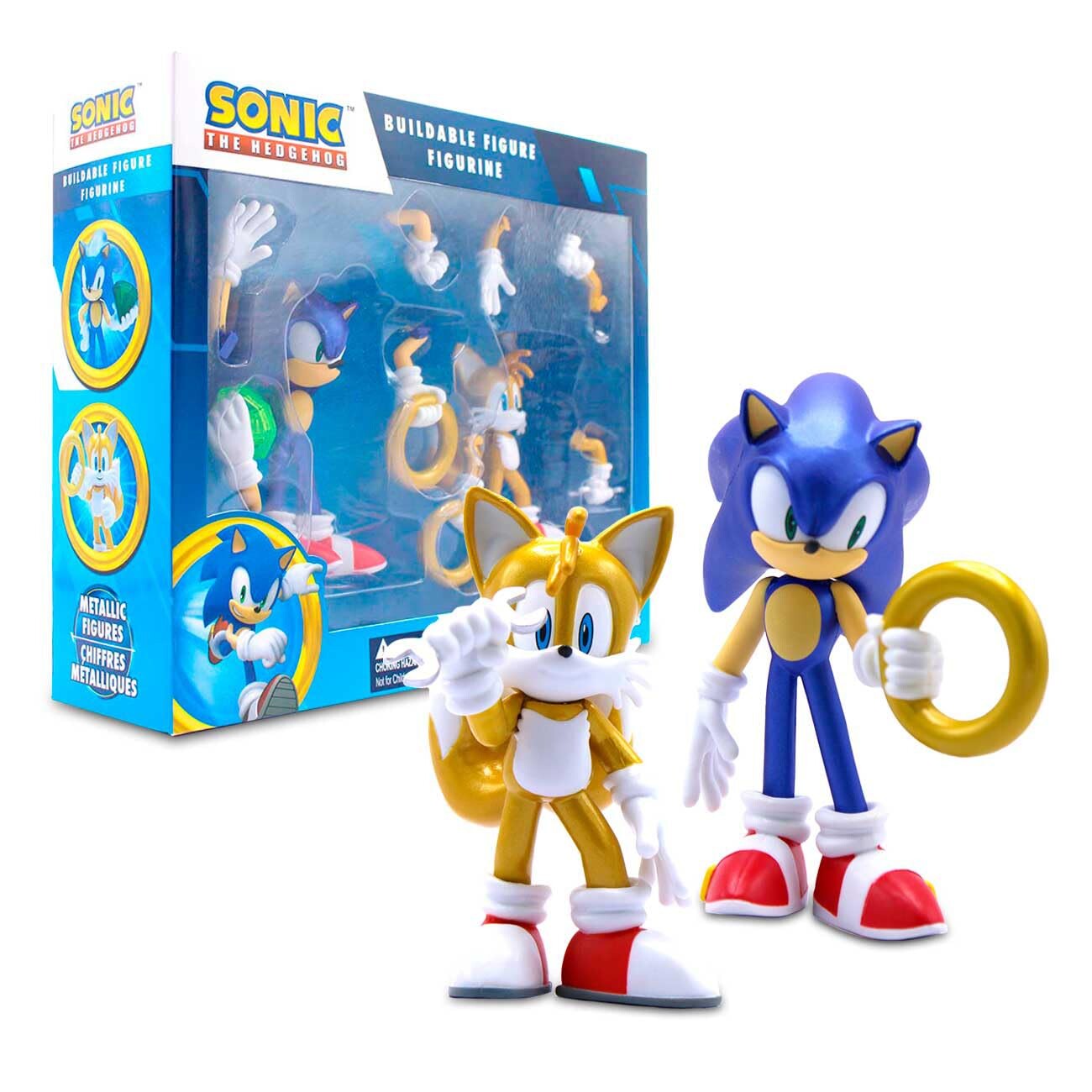 Figurines Sonic The Hedgehog (Pack de 2 figurines m talliques - Sonic ...