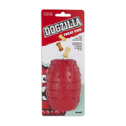 Dogzilla Treat Pod Toy Red Small on OnBuy