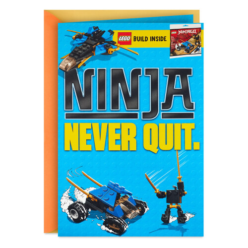 Hallmark Birthday Card for Kids with Legos (Ninjago Mini Thunder Raider ...