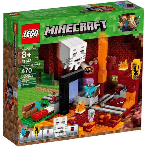 LEGO Minecraft Das Netherportal 21143 Bausatz (470 Teile) on OnBuy