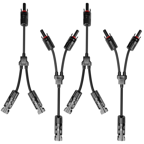 2 páry solárnych konektorov v tvare Y DC 1000V FMM+MFF pre paralelné ...