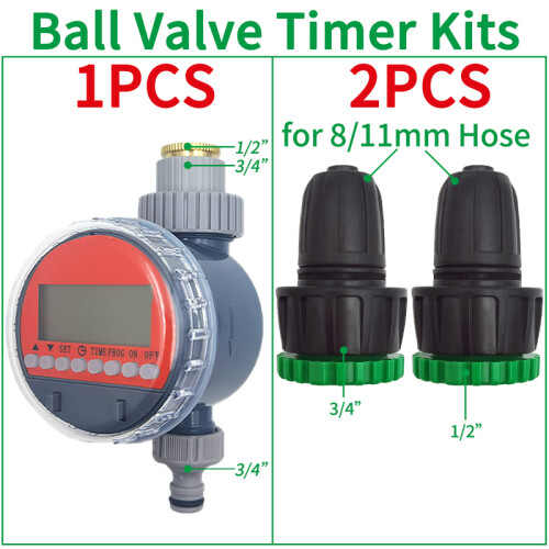 (Ball Valve Timer-D)Oasis Ball Valve Irrigation Timer Automatic LCD ...