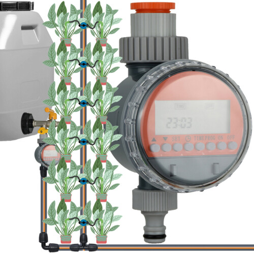 (Ball Valve Timer-E)KESLA Irrigation Ball Valve Timer Automatic LCD ...