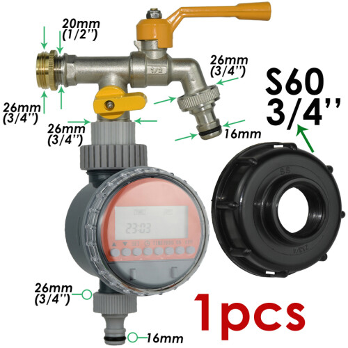 (Ball Valve Timer-03)KESLA Garden Ball Valve Water Timer Automatic ...