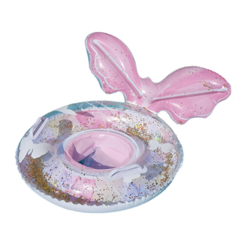 (Pink 3)Baby Mermaid Swim Ring Pool Floating Ring Leakproof Inflatable ...