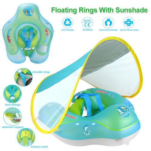 Uimaympyrä Vauvan kelluva allas Uimarengas aurinkovarjolla Kelluva ...