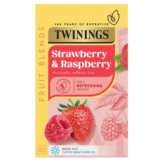 Twinings Strawberry & Raspberry Tea Bags 20 per pack - (PACK OF 4) on OnBuy