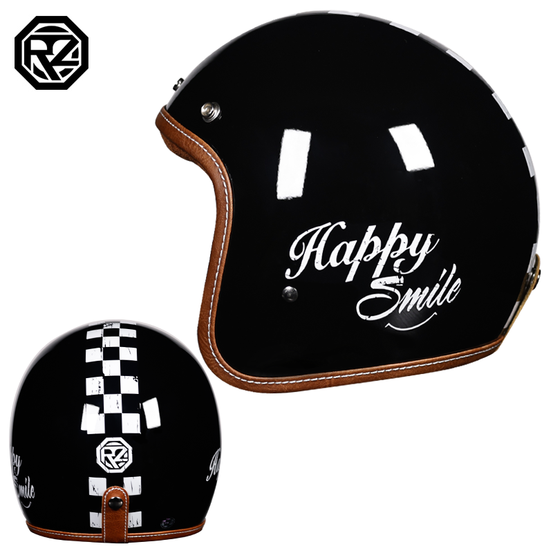 (M-5)Casque ouvert Moto Casque de moto Vintage Casque de moto Casque Casco 3/4 Casque Moto on OnBuy