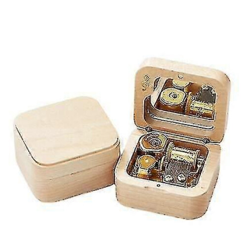(As show, One size) For Elise Music Box, Hand Crafted Miniature Walnut ...