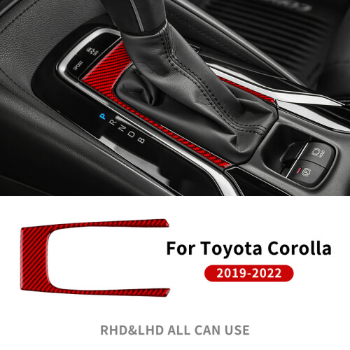 (Inner Red)Real Soft Carbon Fiber RHD LHD Sticker For Toyota Corolla ...