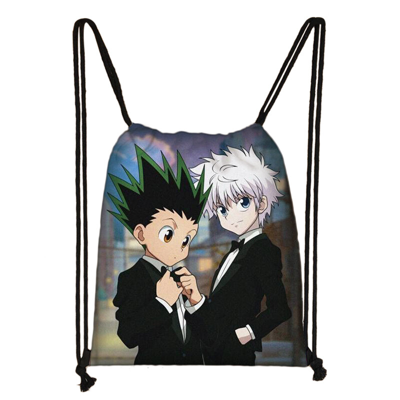 (SKD-Hunter03)Anime Backpack Hunter X Hunter Women Drawstring Bag HXH ...