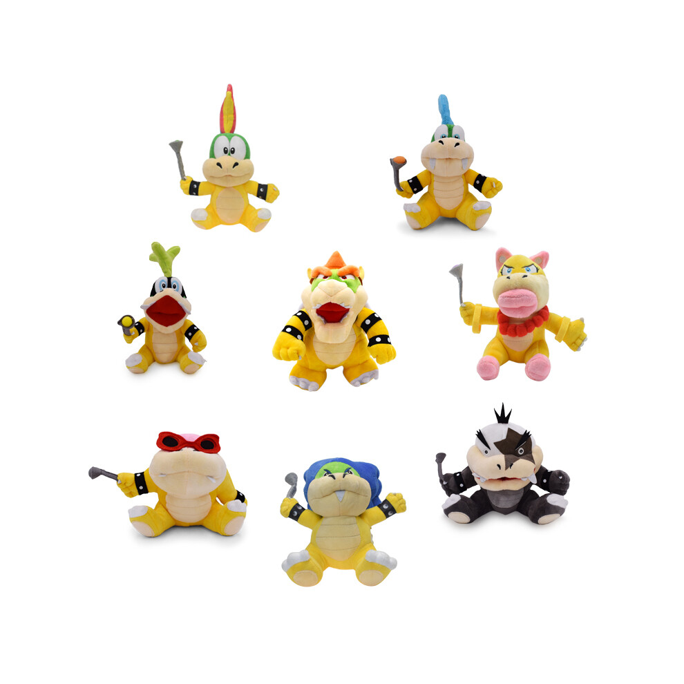 (Bowser Koopa)Pehmolelut Princess Peach Bowser Koopa JR Ludwig Roy ...