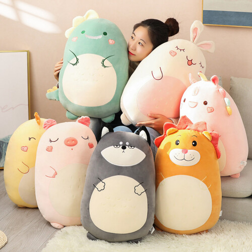 (Husky 80 cm) 45/80 cm Squishy Toy Kawaii Animale Grasso Dinosauro ...