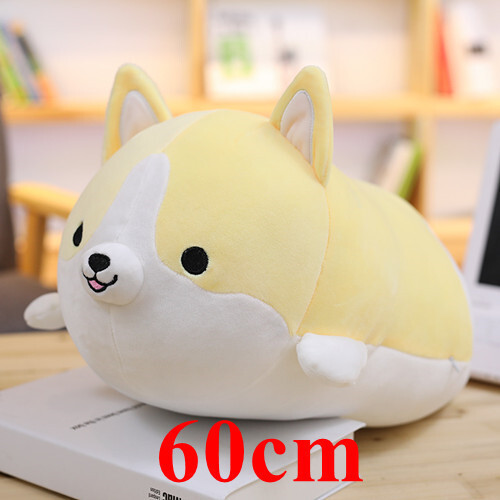 (60 cm Jaune) 1 pièce Adorable Gros Shiba Inu & Corgi Chien Peluche ...