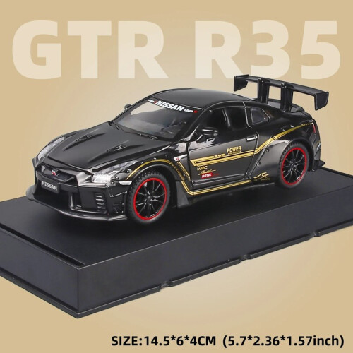 (GTR BLACK)1:32 Toy Cars Lambo Pagani Huayra Metal Model Car with Light ...