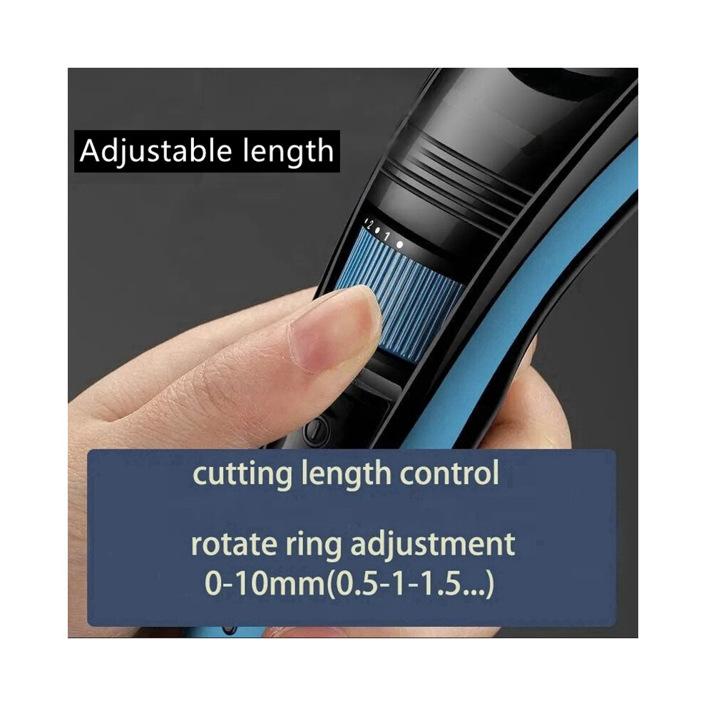 0.5-10mm Adjustable Beard Trimmer For Men Rechargeable Mustache Stubble ...