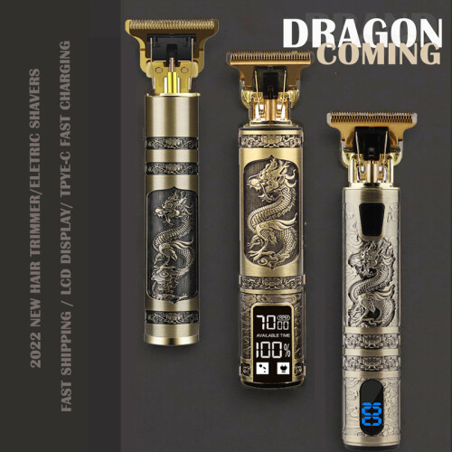 (ABS Golden Buddha) 2022 USB Vintage t9 0mm tondeuse à cheveux tondeuses pour homme électrique ...